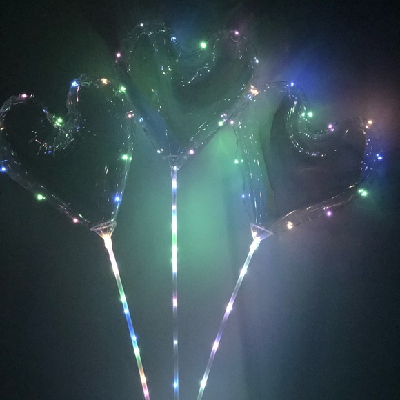 Costumes | Led Light Heart Balloons Heartevents Love Party | Poshmark